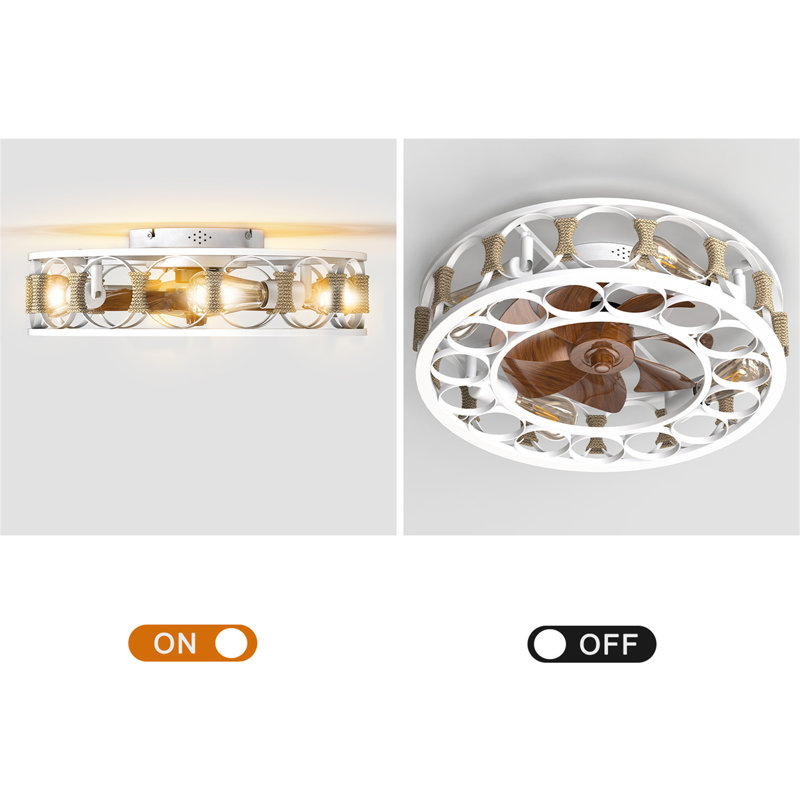 Wrought Studio™ Frieslander 6.06'' Ceiling Fan with Light Kit | Wayfair